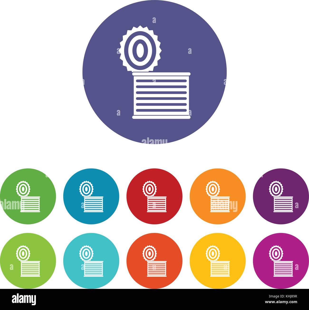 Tincan set icons Stock Vector Image & Art - Alamy