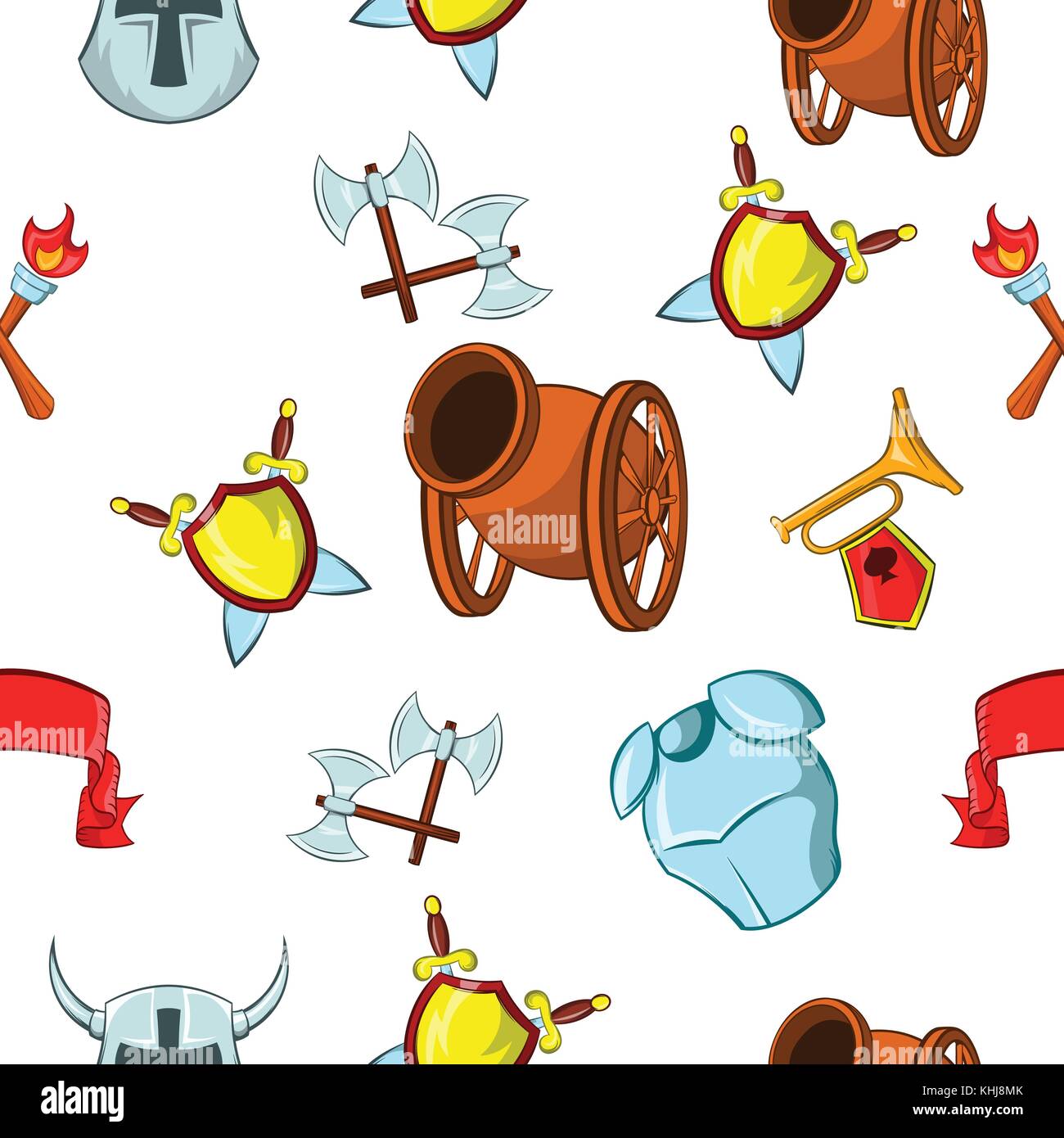 Medieval armor pattern, cartoon style Stock Vector Image & Art - Alamy
