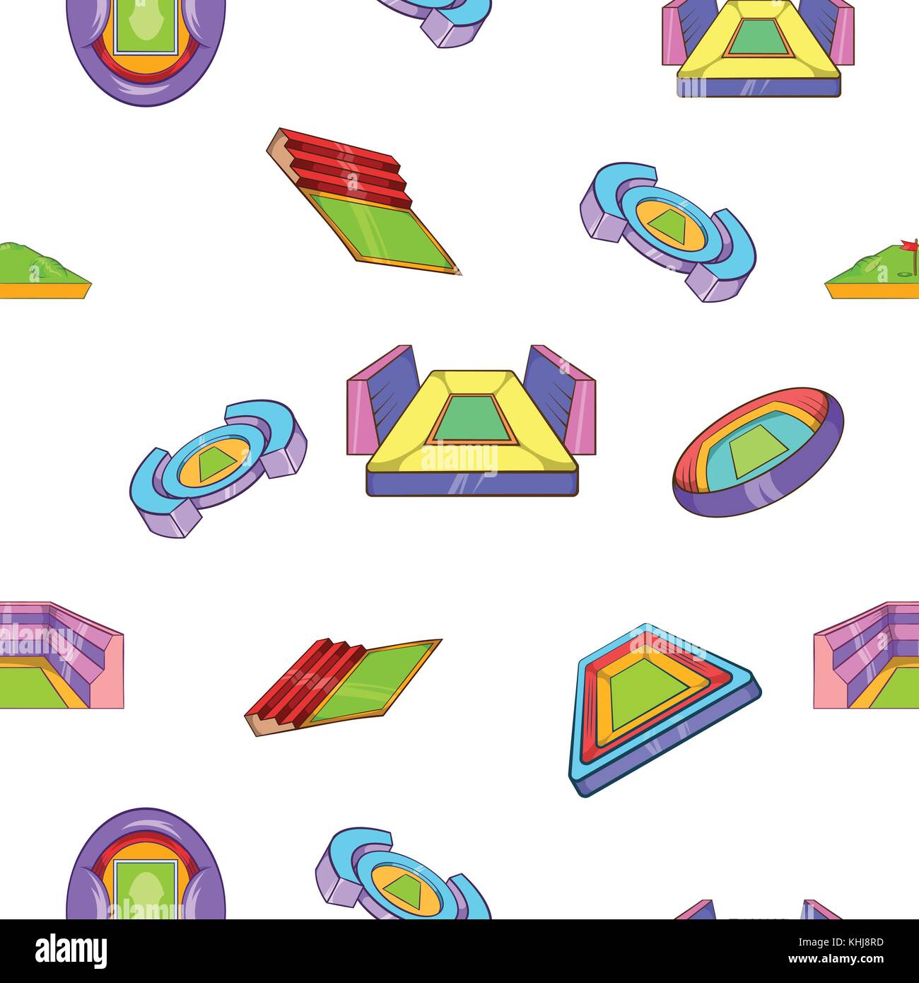 Sport construction pattern, cartoon style Stock Vector Image & Art - Alamy