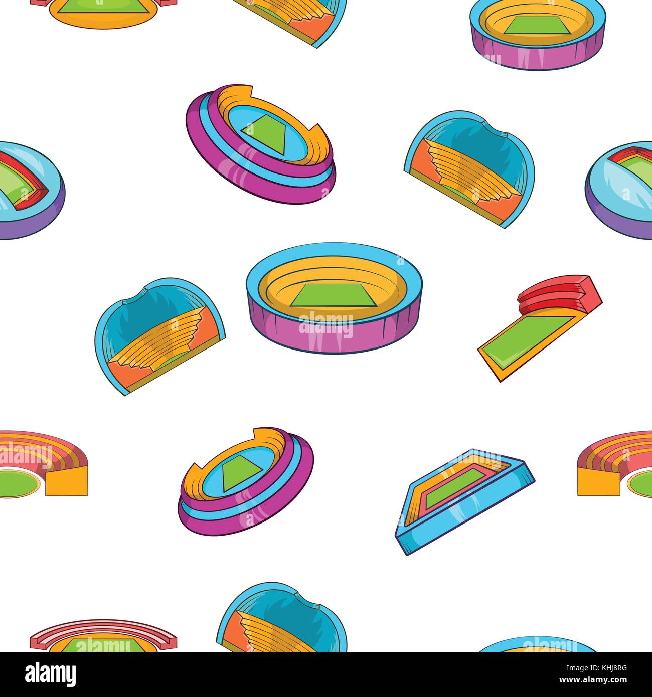 Sport complex pattern, cartoon style Stock Vector Image & Art - Alamy