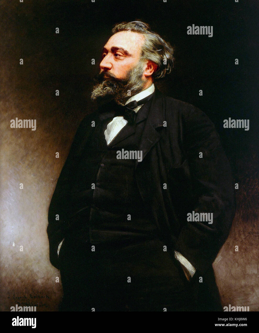 Léon Joseph Bonnat - Portrait of Léon Gambetta 1888 Stock Photo - Alamy