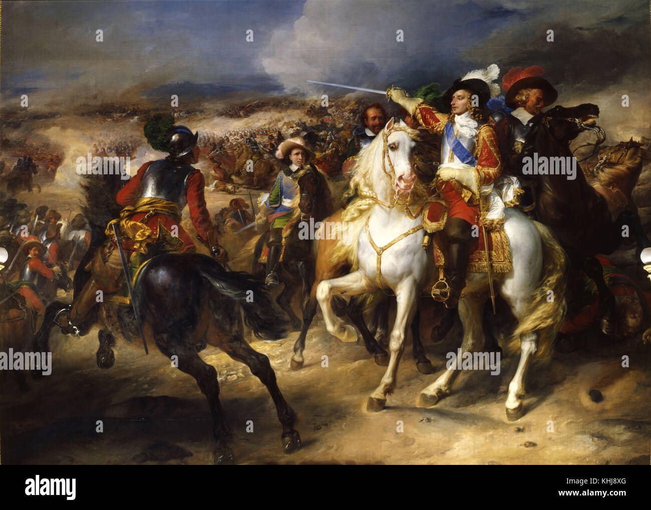 Jean-Pierre Franque Battle of Lens : the Great Condé winning over the ...