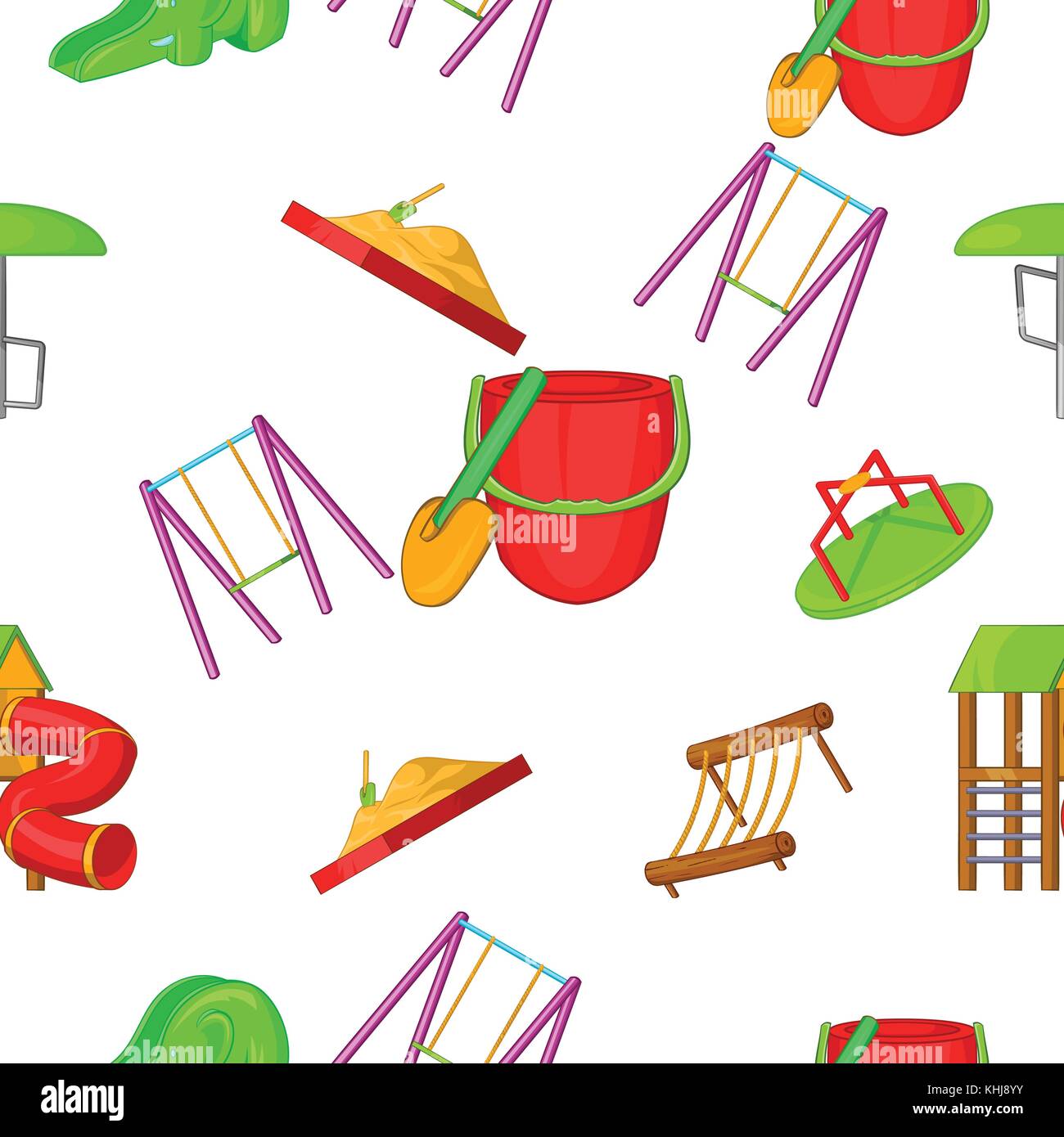 Entertainment for kid pattern, cartoon style Stock Vector Image & Art ...