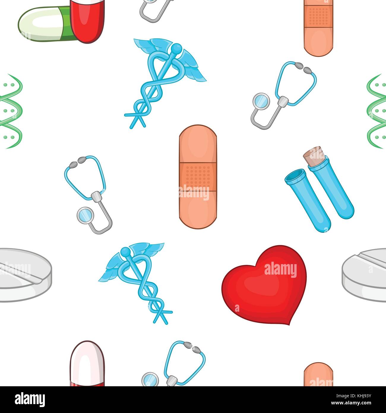 Diagnosis pattern, cartoon style Stock Vector Image & Art - Alamy