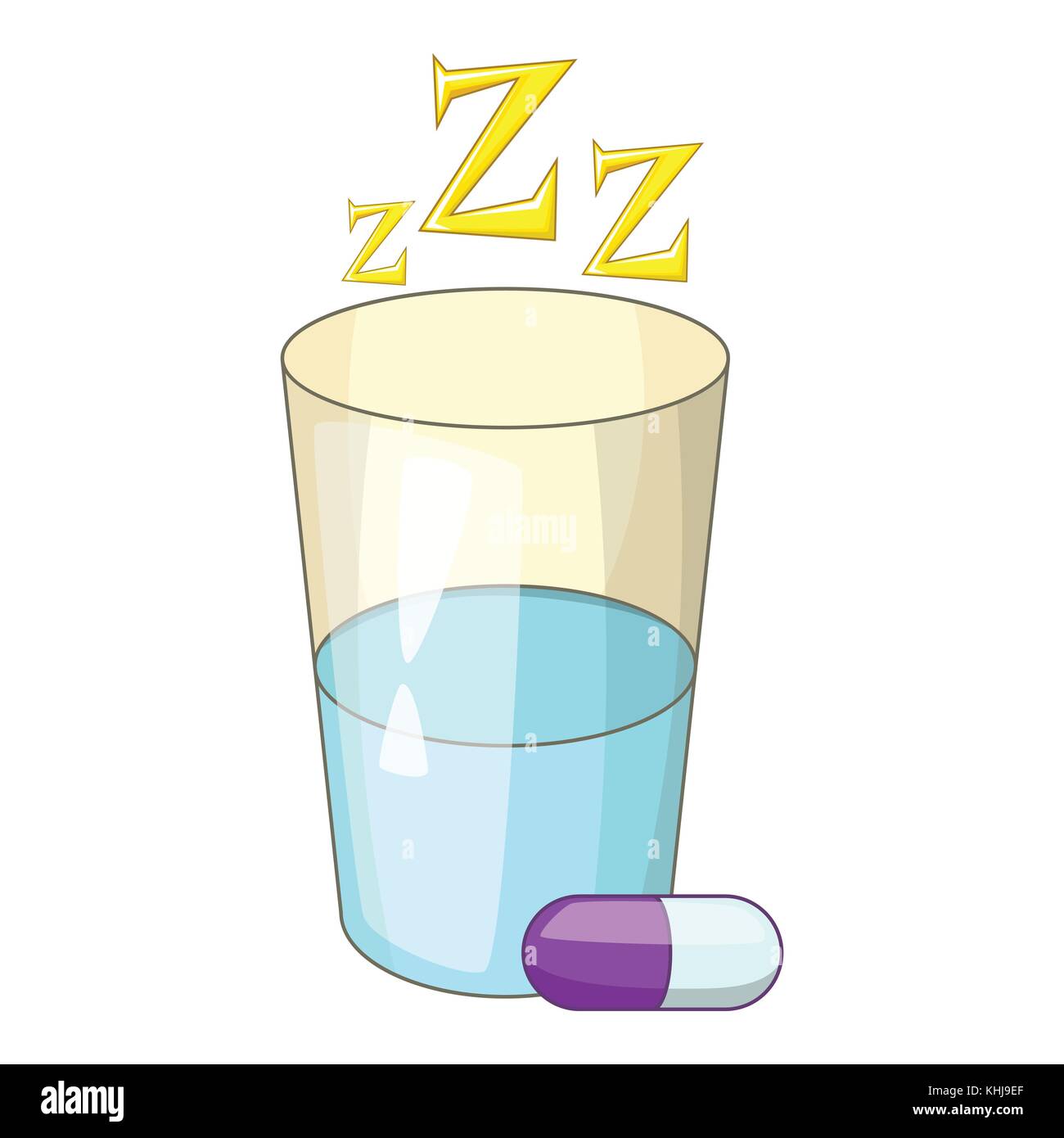 Sleeping pill icon, cartoon style Stock Vector Image & Art - Alamy