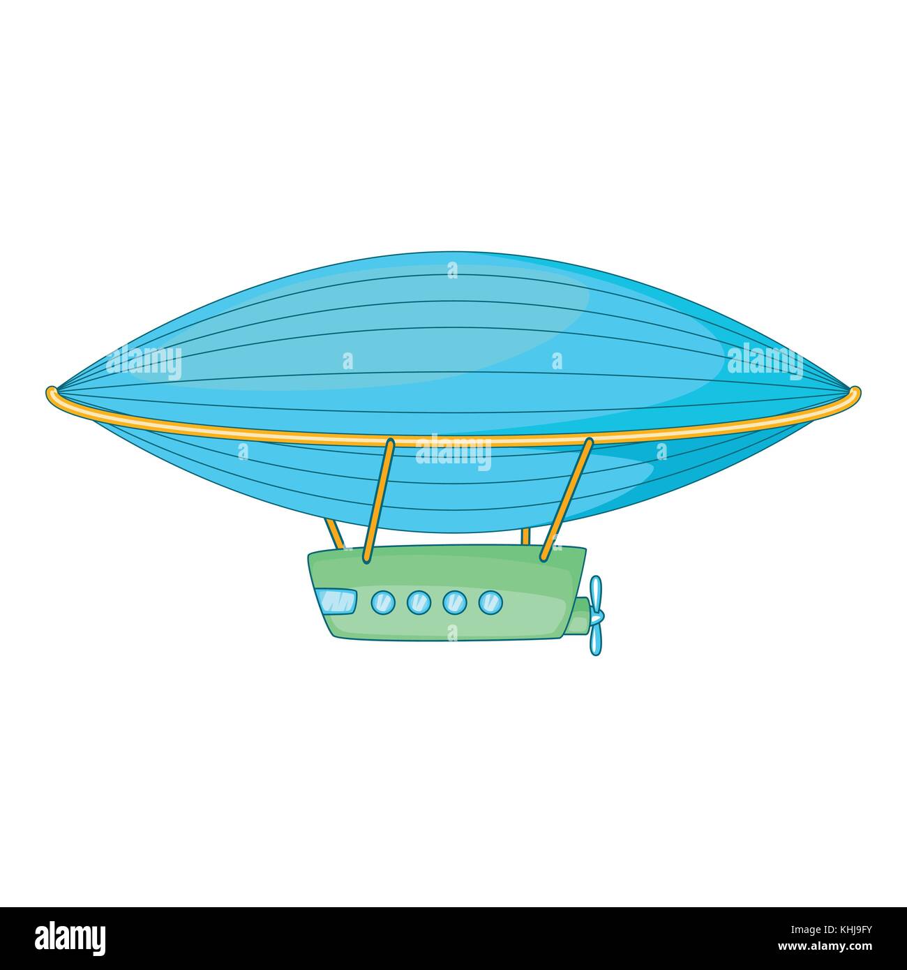 Airship icon, cartoon style Stock Vector Image & Art - Alamy
