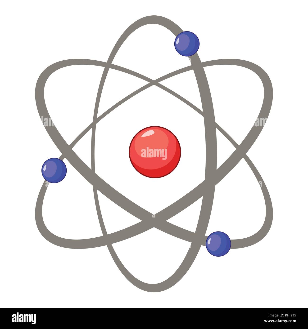Atom icon, cartoon style Stock Vector Image & Art - Alamy