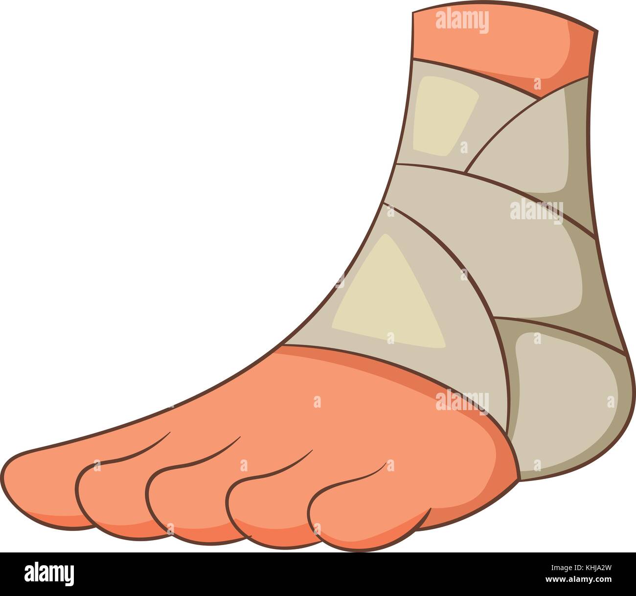 Hurt Ankle Stock Vector Images - Alamy