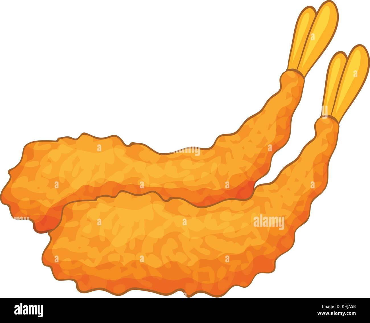 Fried prawn deep cuisine Stock Vector Images - Alamy