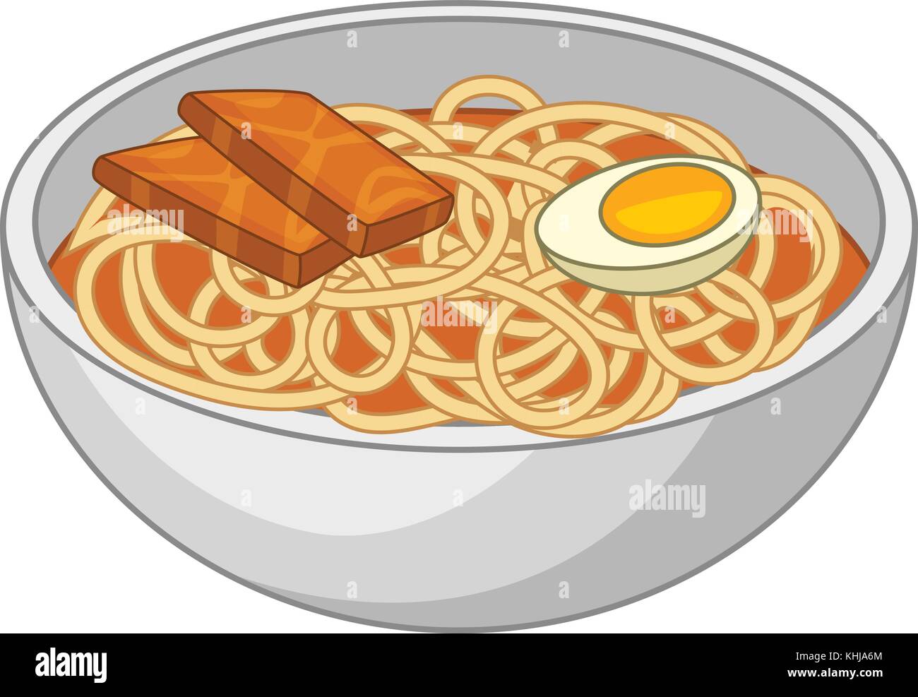 Udon noodles icon, cartoon style Stock Vector Image & Art - Alamy