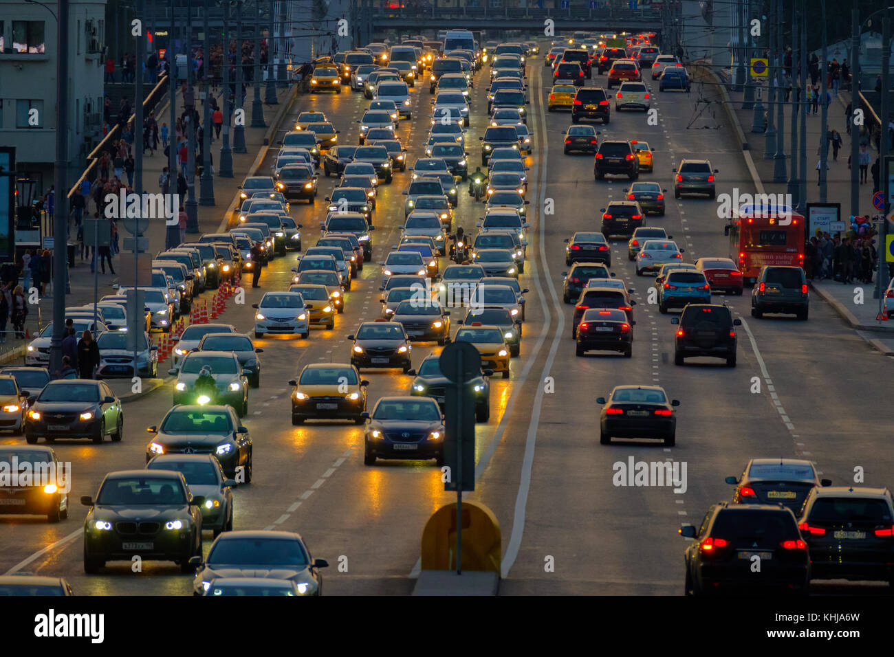 Traffic on the highway Stock Photo - Alamy
