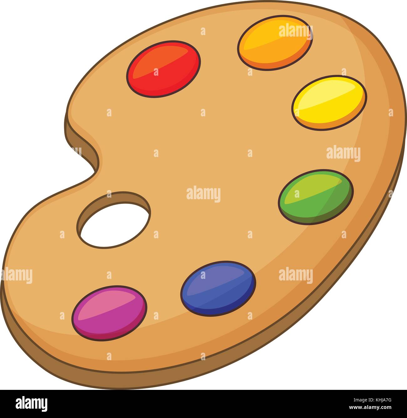 Art palette icon, cartoon style Stock Vector Image & Art - Alamy