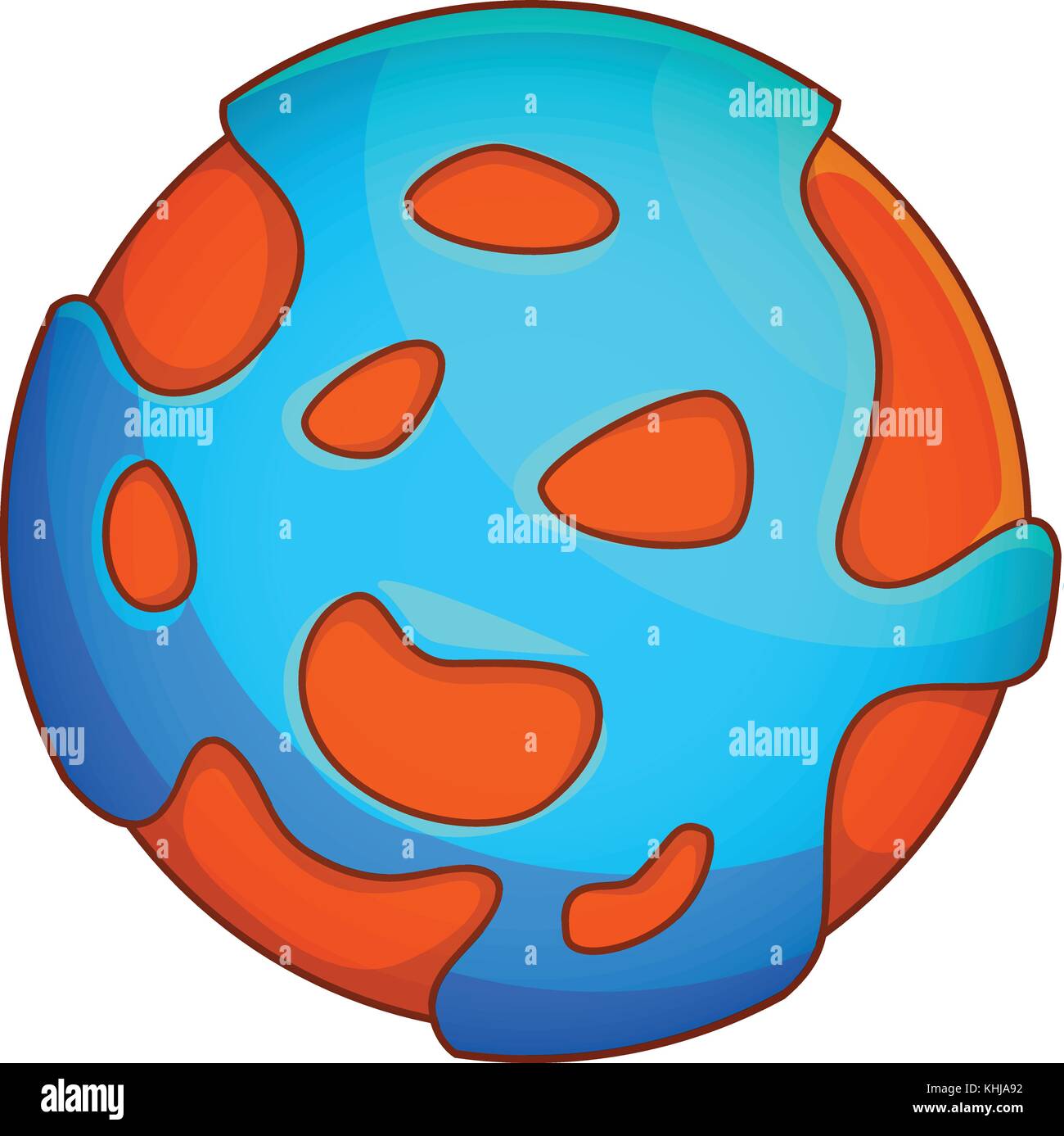 Planet icon, cartoon style Stock Vector Image & Art - Alamy