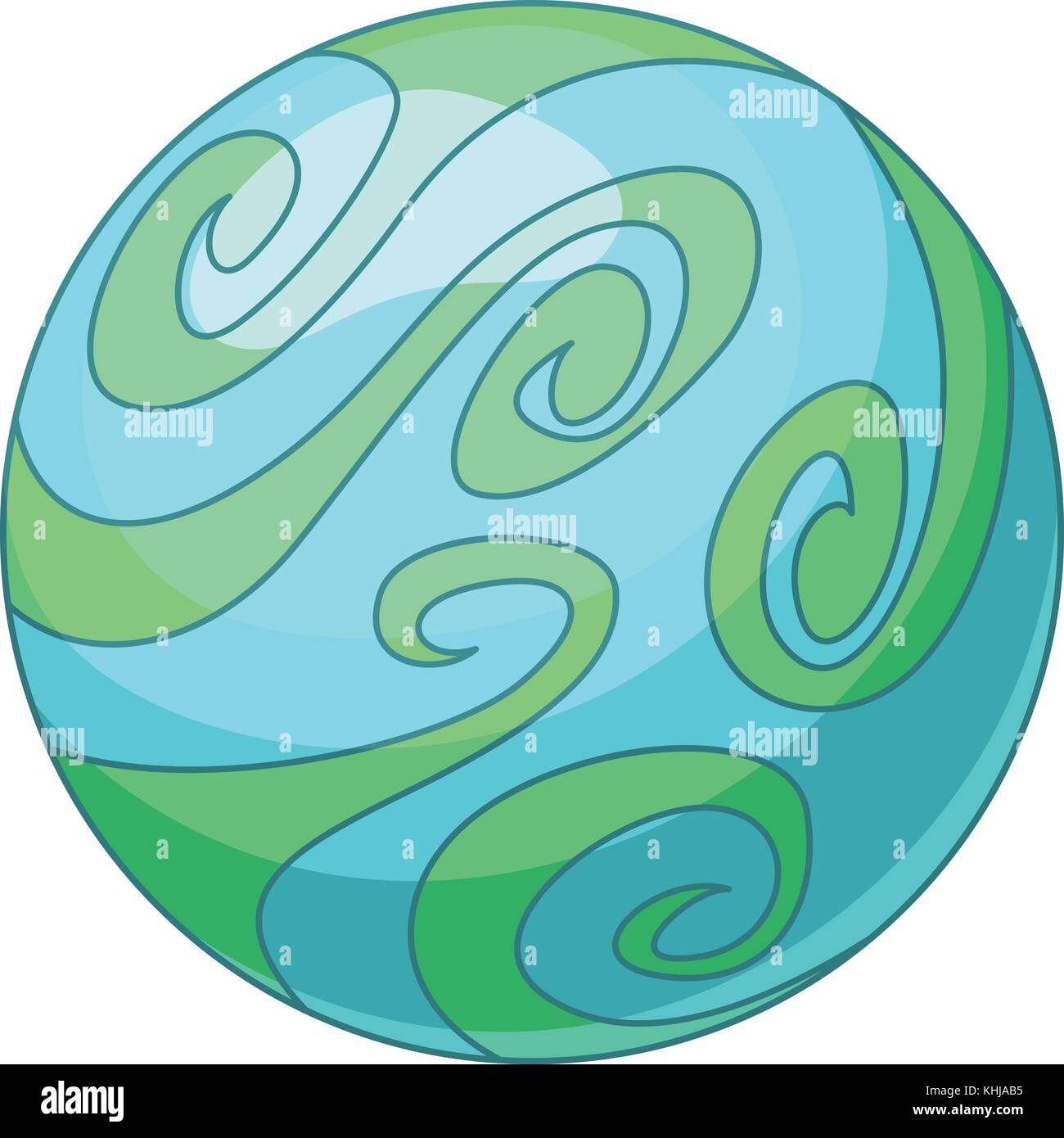 Blue abstract planet icon, cartoon style Stock Vector Image & Art - Alamy