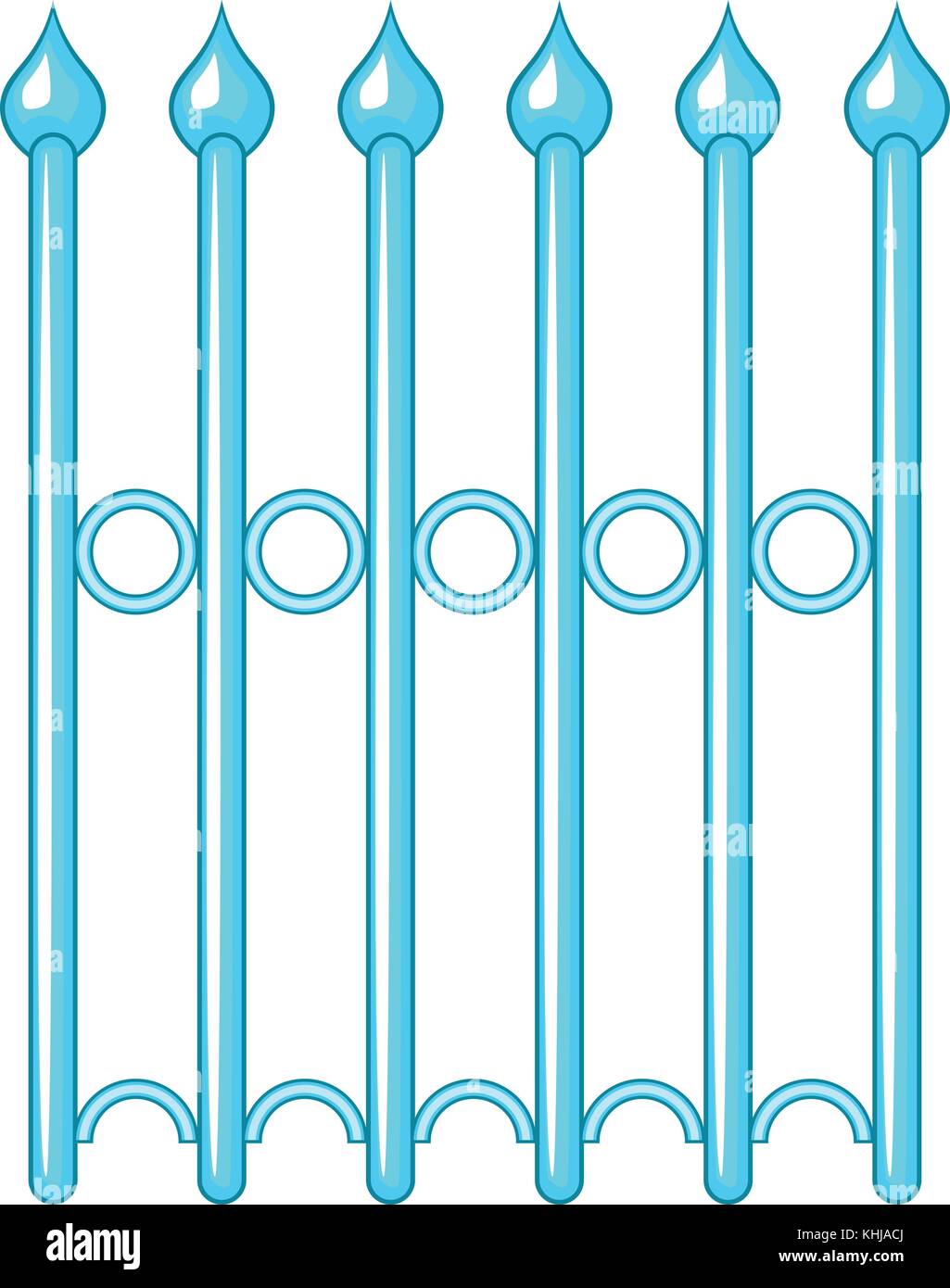 Decorative iron fence icon, cartoon style Stock Vector Image & Art - Alamy