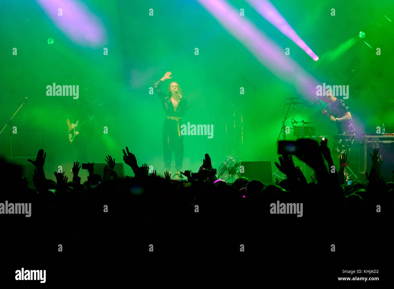 IOWA group performing at live concert Stock Photo - Alamy