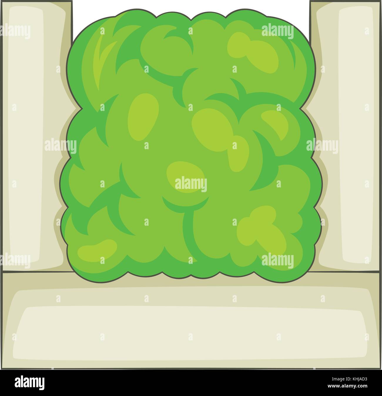 Fence hedge icon, cartoon style Stock Vector Image & Art - Alamy
