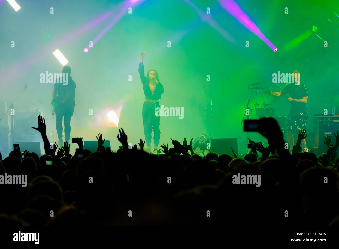IOWA group performing at live concert Stock Photo - Alamy