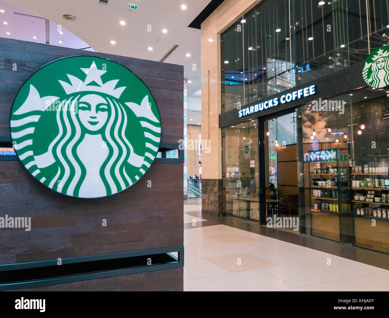 Starbucks cafe interior in the Columbus mall Stock Photo - Alamy