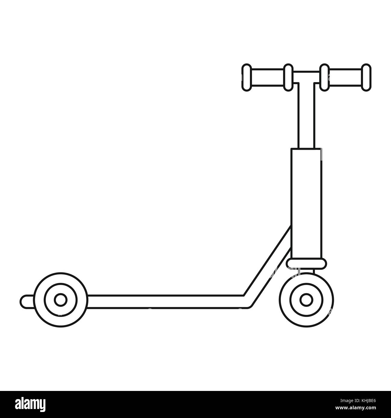 Scooter icon, outline style Stock Vector Image & Art - Alamy