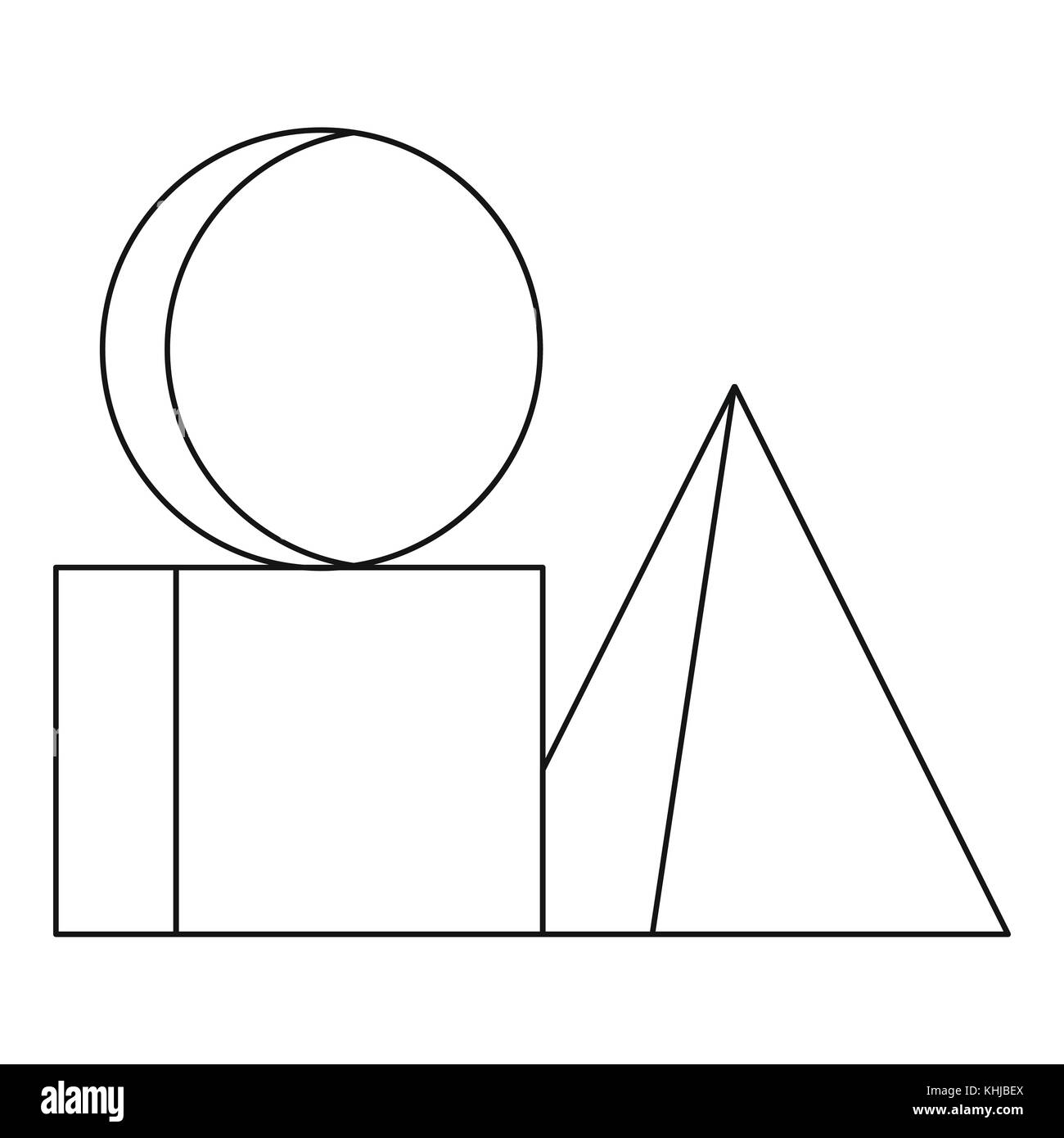 Box of bricks icon, outline style Stock Vector Image & Art - Alamy