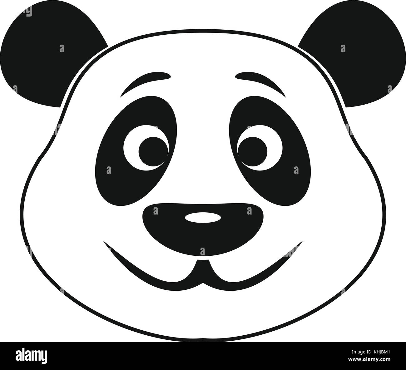 Panda icon, simple style Stock Vector Image & Art - Alamy
