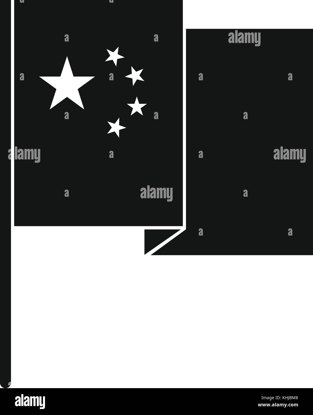 China flag icon, simple style Stock Vector Image & Art - Alamy