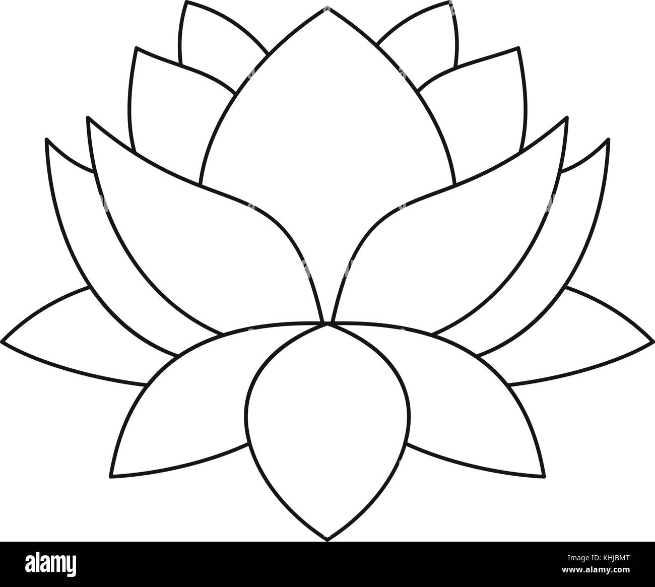 Water lily asian flower Black and White Stock Photos & Images - Alamy