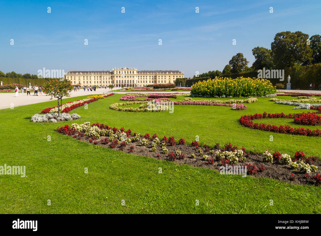 VIENNA, AUSTRIA - SEPTEMBER 11, 2016 : View of Schönbrunn Palace, one ...