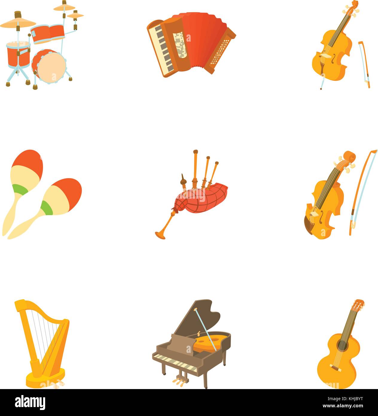 Device for music icons set, cartoon style Stock Vector Image & Art - Alamy