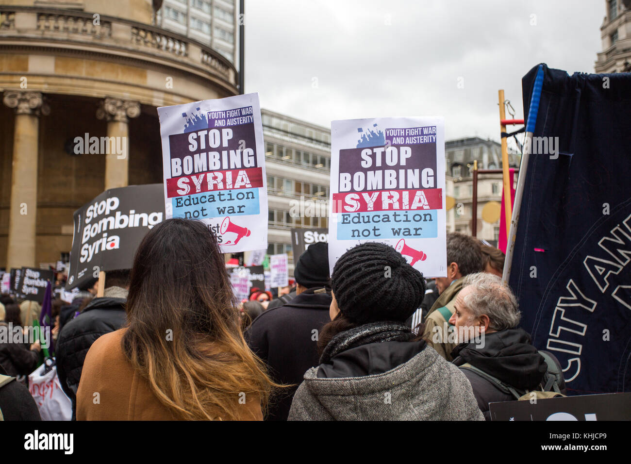 Don’t Bomb Syria! Thousands protest against proposed UK military action ...