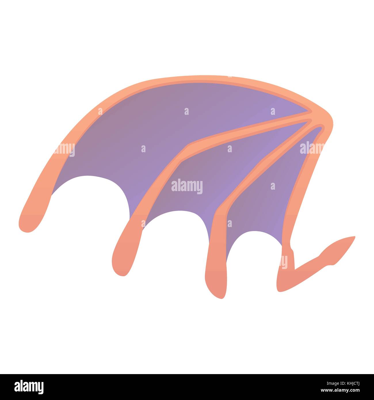 Bat wing icon, cartoon style Stock Vector Image & Art - Alamy