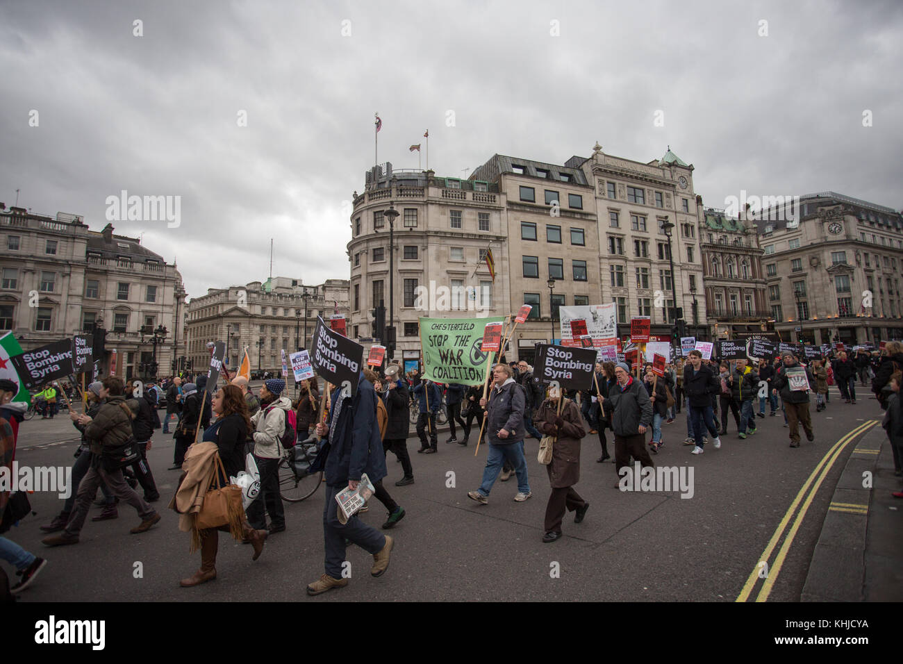 Don’t Bomb Syria! Thousands protest against proposed UK military action ...