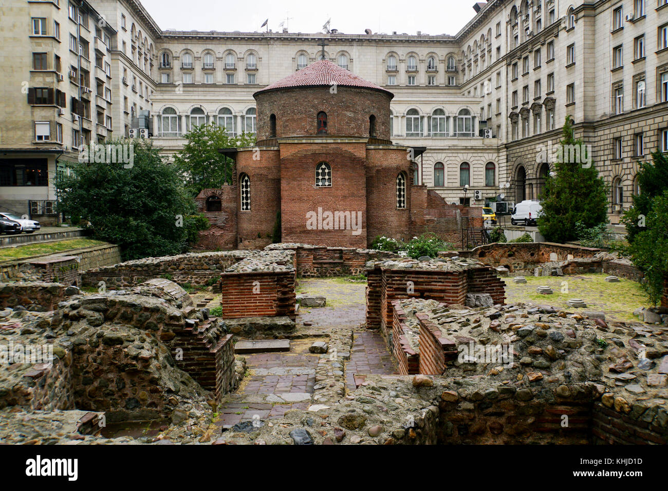 The Church of St George is an Early Christian red brick rotunda, Sofia, Bulgaria Stock Photo - Alamy