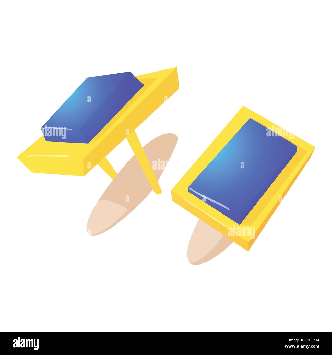 Cufflinks icon, cartoon style Stock Vector Image & Art - Alamy