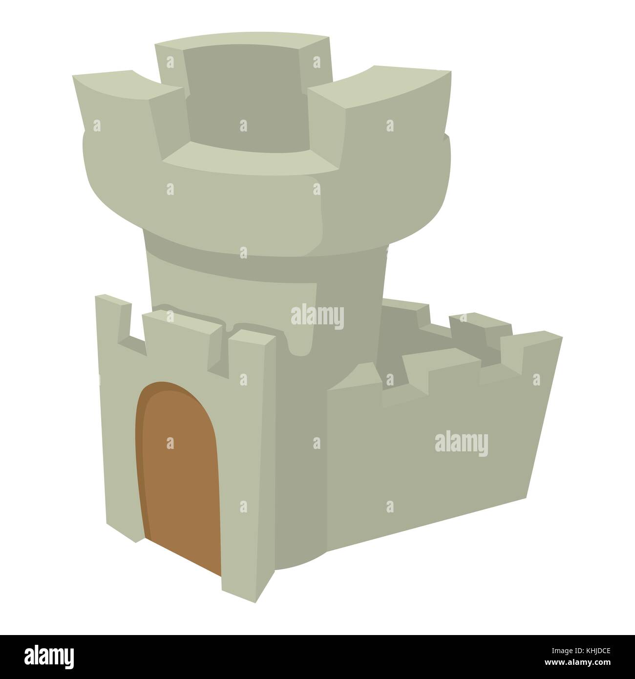 Castle tower icon, cartoon style Stock Vector Image & Art - Alamy
