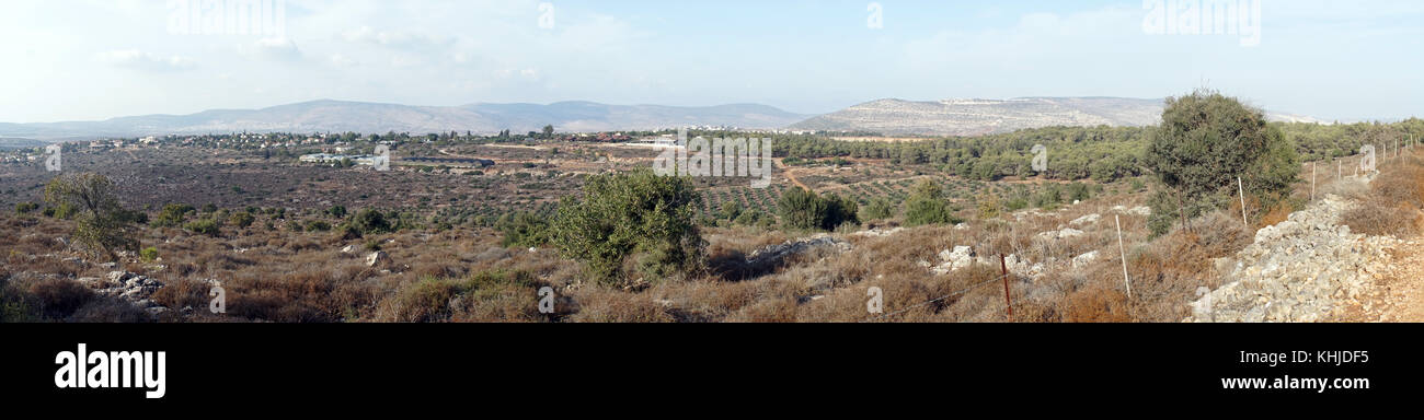 Panorama of countryside in Israel Stock Photo - Alamy