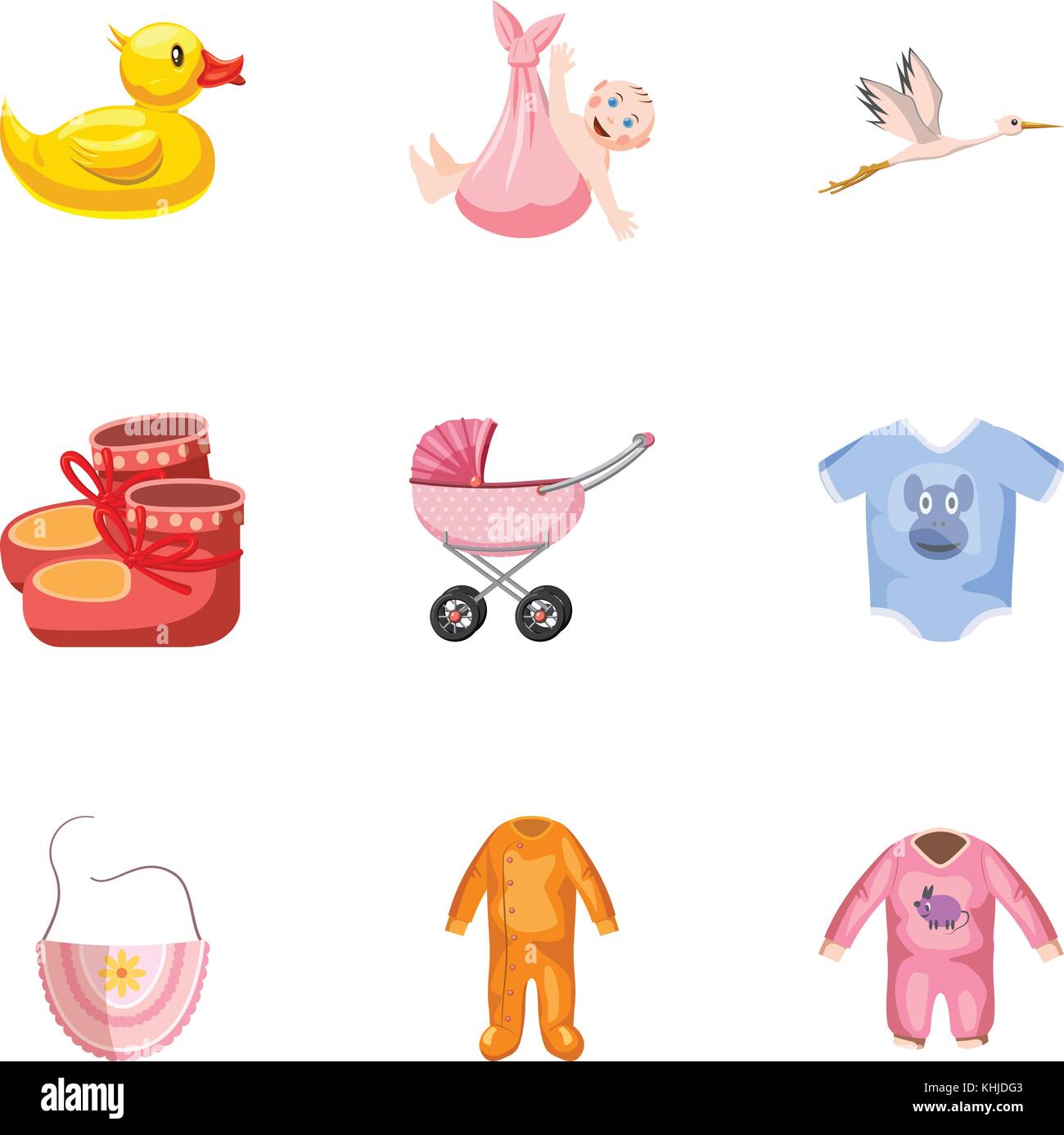 Child icons set, cartoon style Stock Vector Image & Art - Alamy