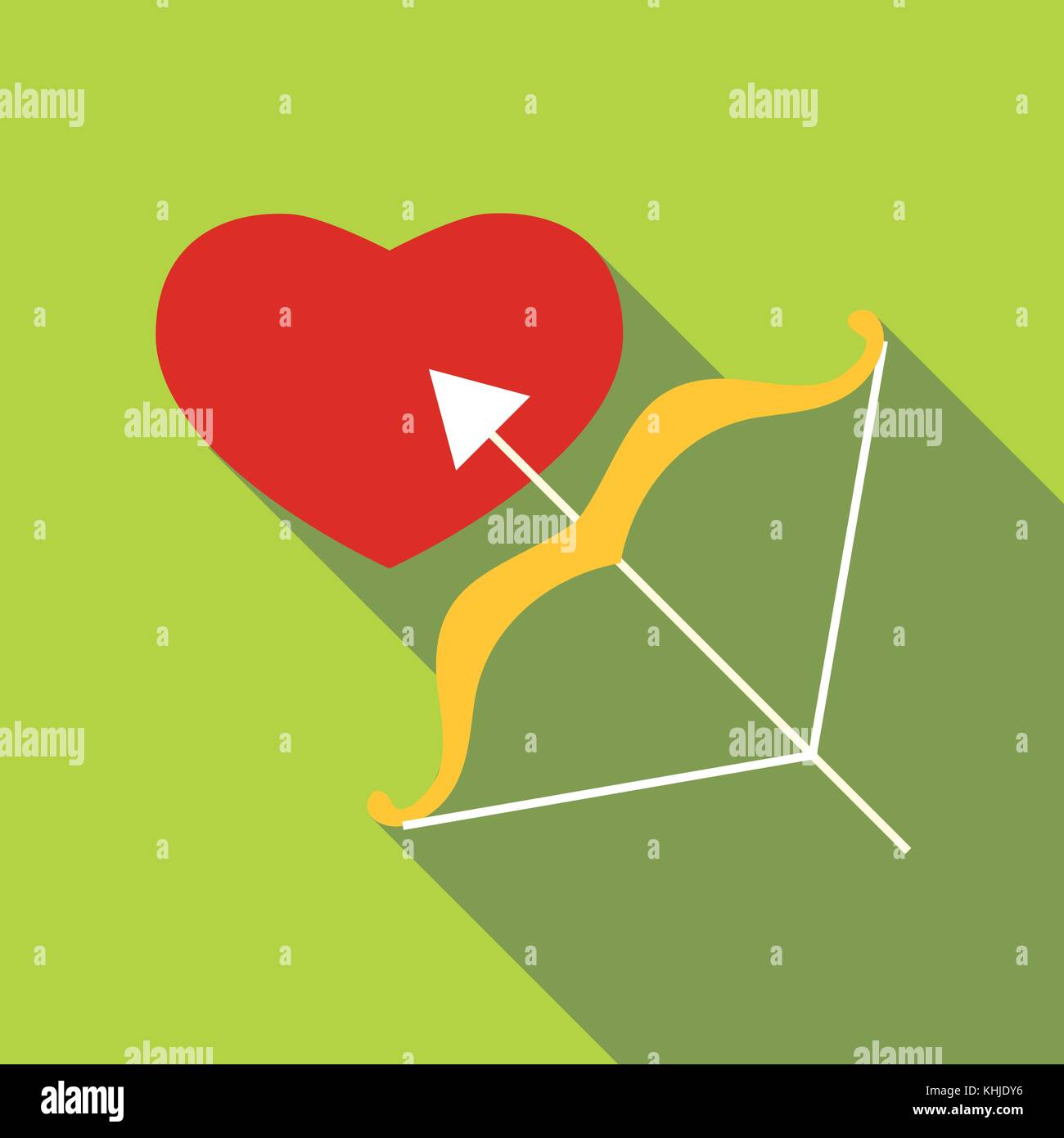 Cupids bow icon, flat style Stock Vector Image & Art - Alamy