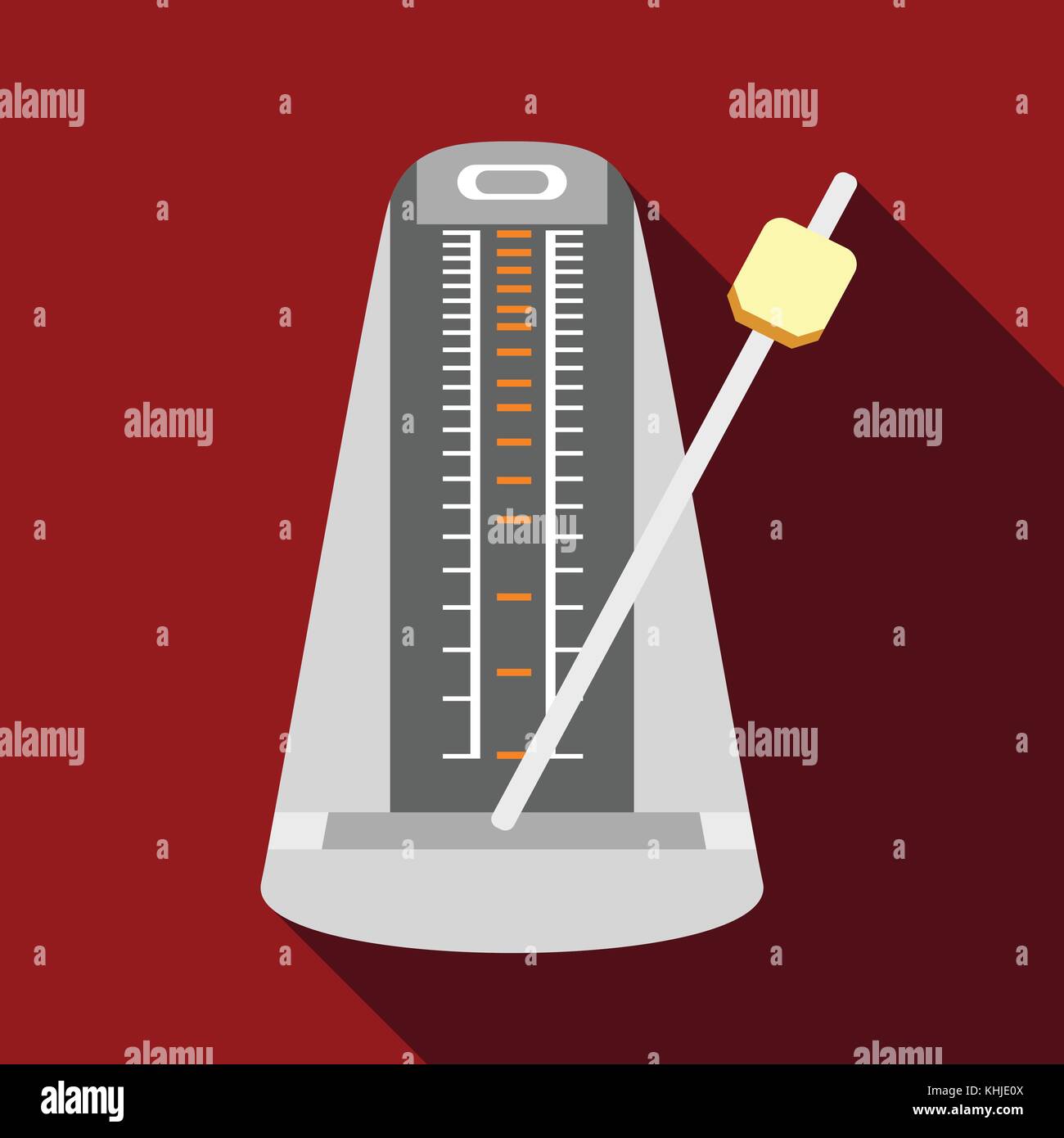 Instrument metronome icon flat Stock Vector Images - Alamy