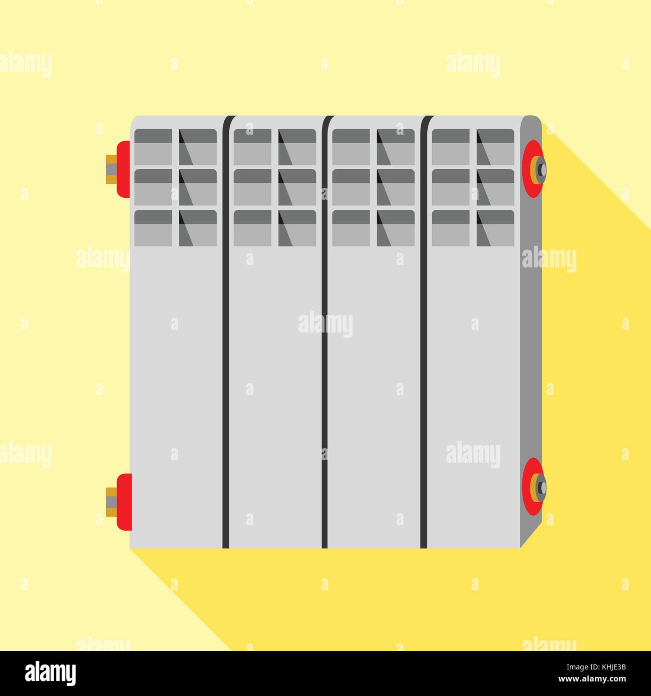Radiator icon, flat style Stock Vector Image & Art - Alamy