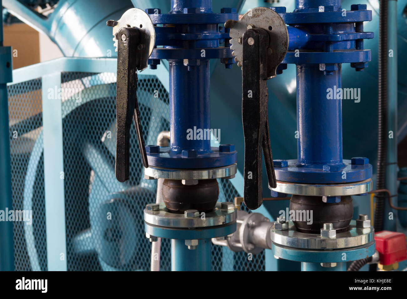 High pressure hoses and valves for air compressor Stock Photo - Alamy