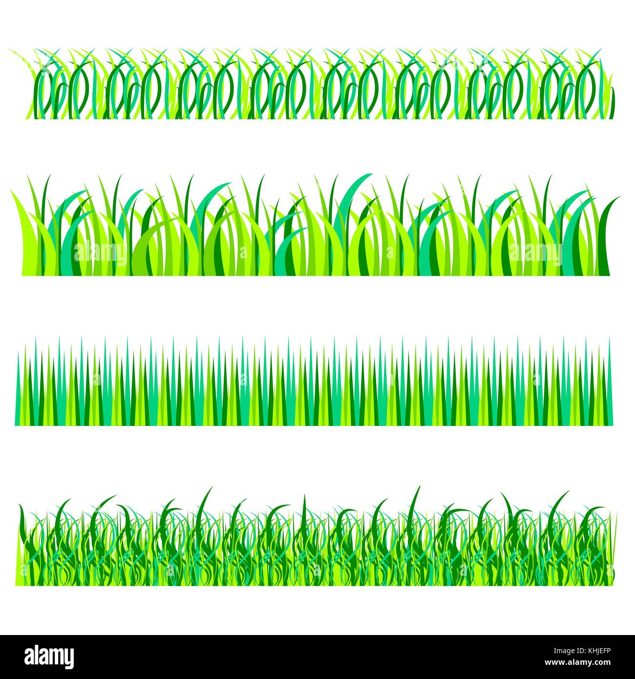 Grass vector set Stock Vector Image & Art - Alamy