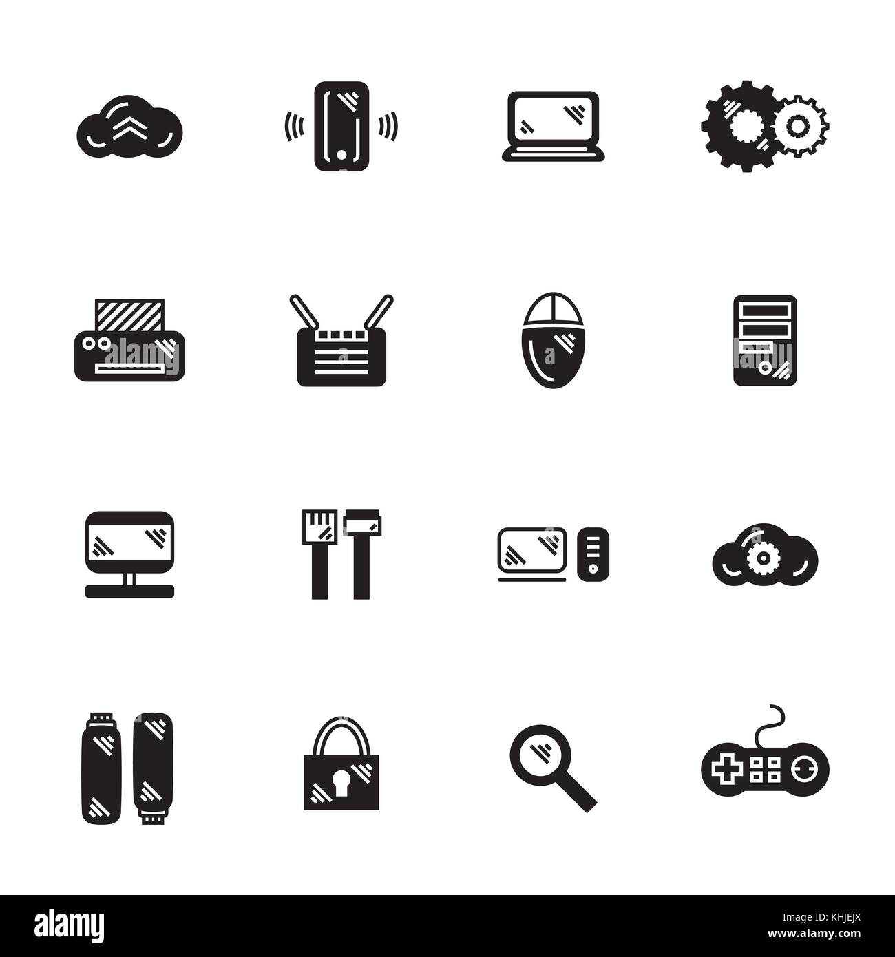 IT icon set Stock Vector Image & Art - Alamy