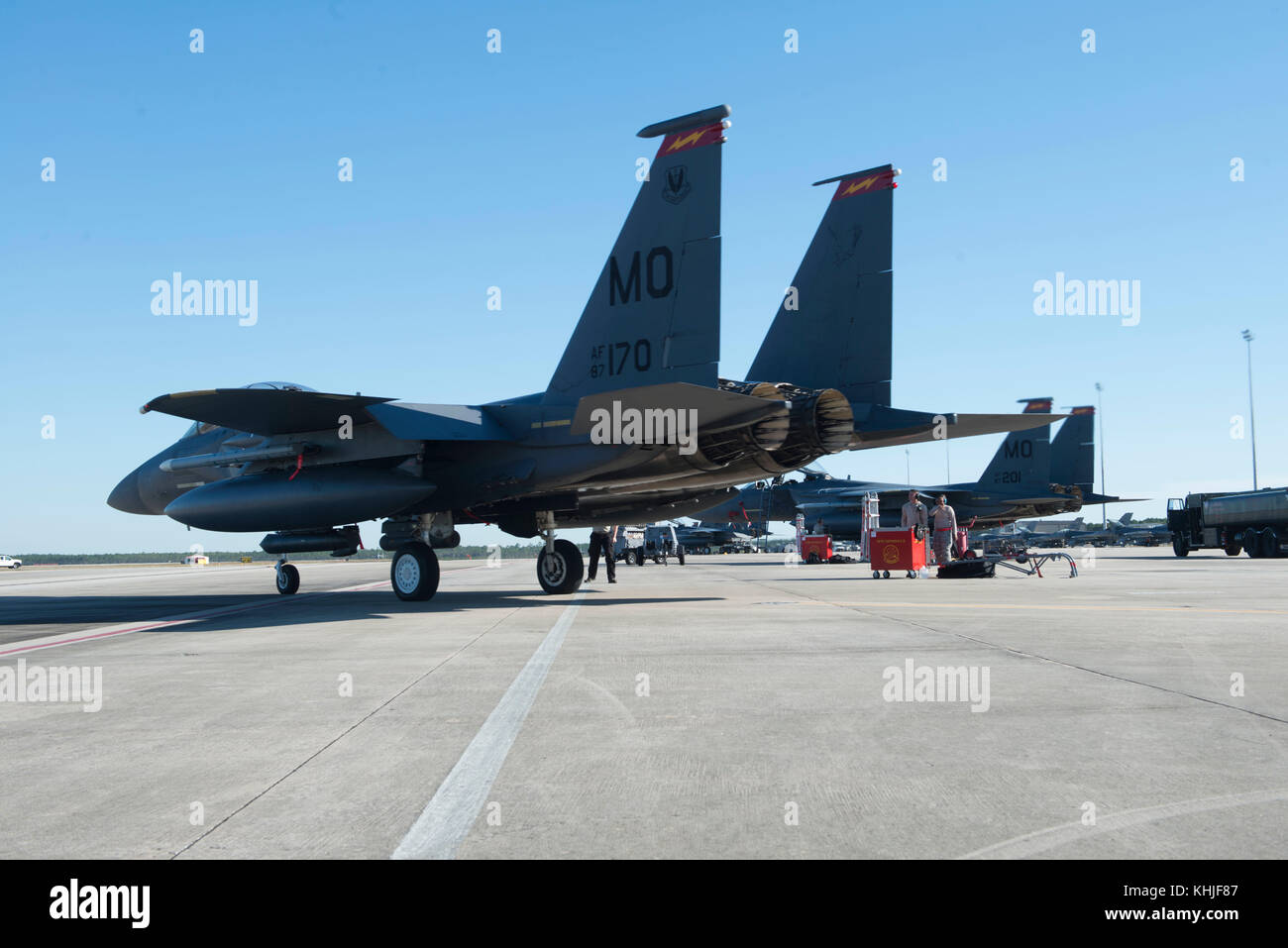 F-15E Strike Eagles Stock Photo - Alamy