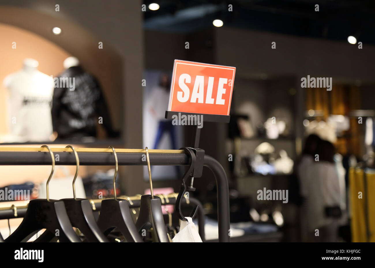 sale sign at mall Stock Photo - Alamy
