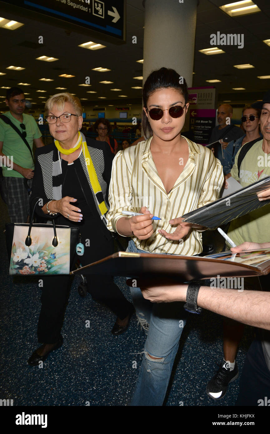 MIAMI, FL - MAY 11: Actress Priyanka Chopra arrives for the Baywatch ...