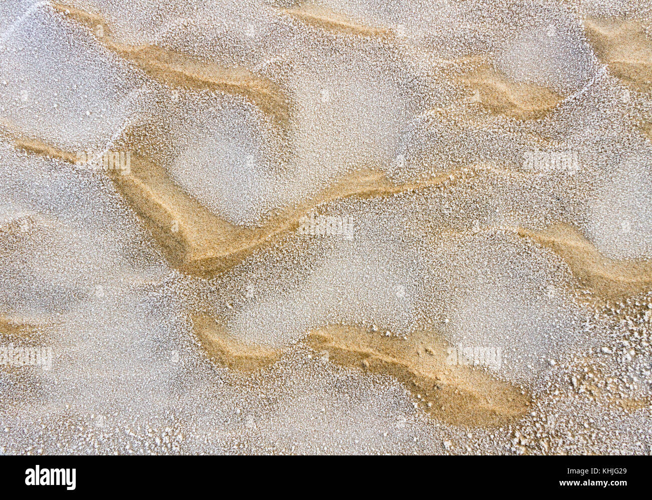 Surface of sand in a winter Stock Photo - Alamy
