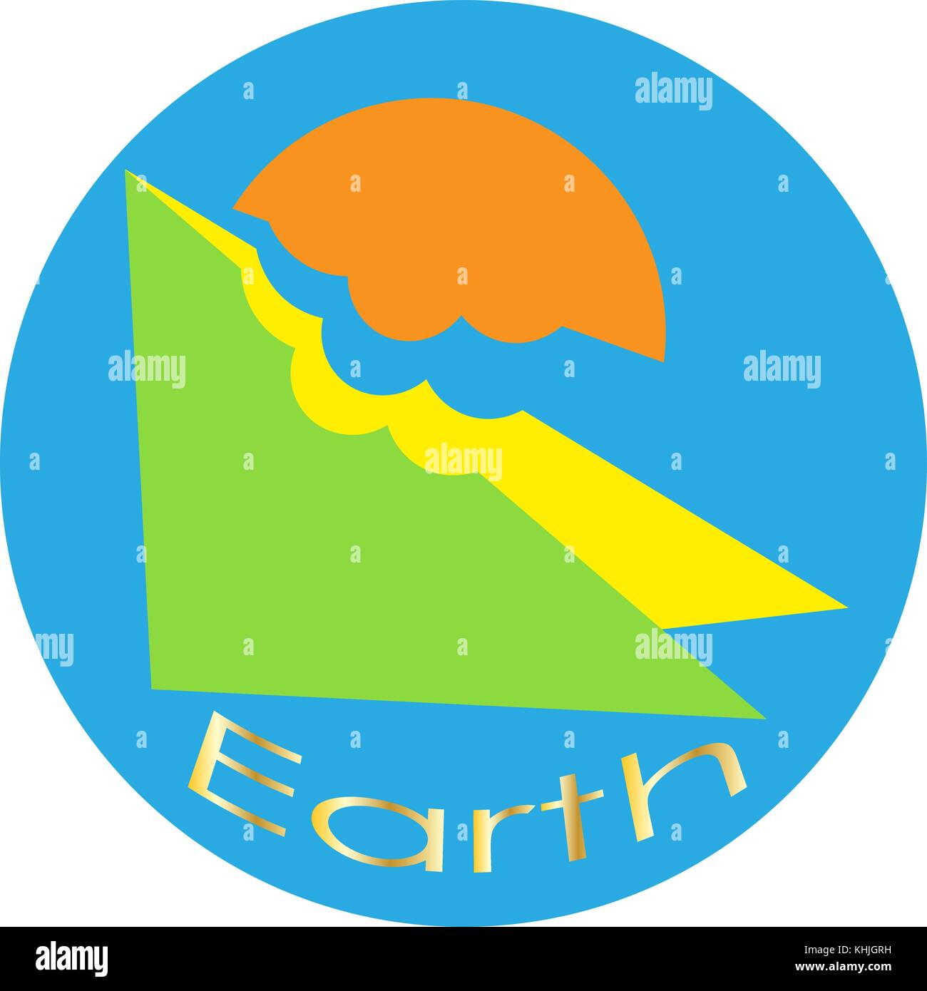 minimalistic Earth Planet logo Stock Vector Image & Art - Alamy