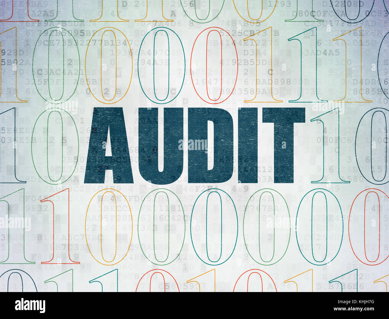 Finance concept: Audit on Digital Data Paper background Stock Photo - Alamy